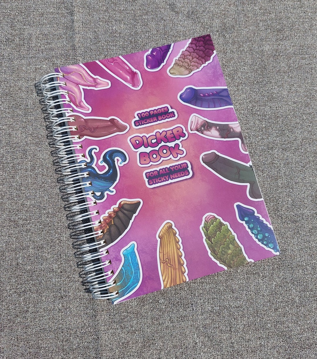 Dicker Book Sticker Book for Adults 18 Reusable Sticker Storage Book - Etsy