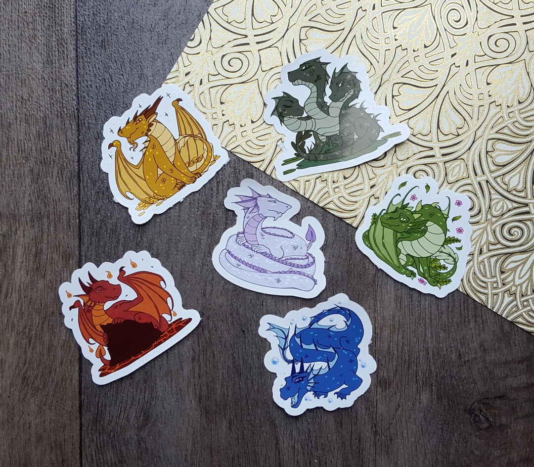 TTRPG Dragons Sticker Set - Etsy