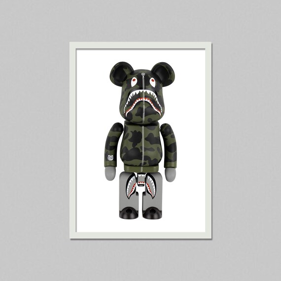 Wall Hangings BearBrick Print Digital BearBrick Poster Download ...