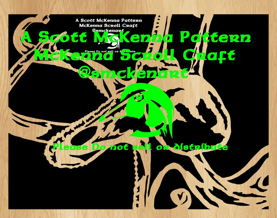 Octopus Scroll Saw Pattern Digital Download - Etsy