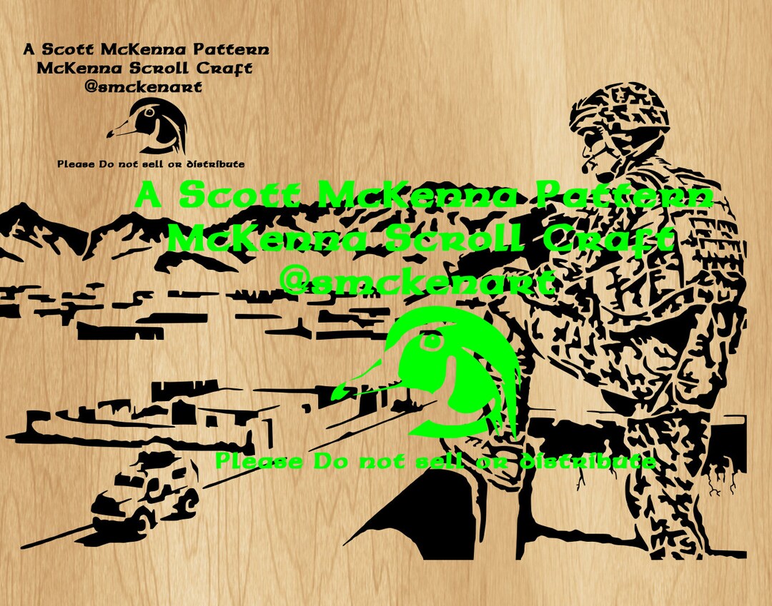 Soldier Scroll Saw Pattern Digital Download - Etsy
