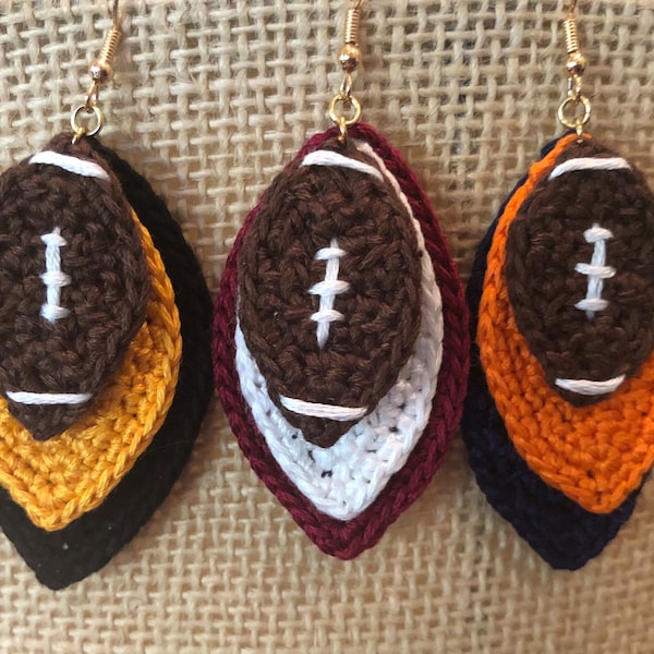 Crochet Football - Etsy