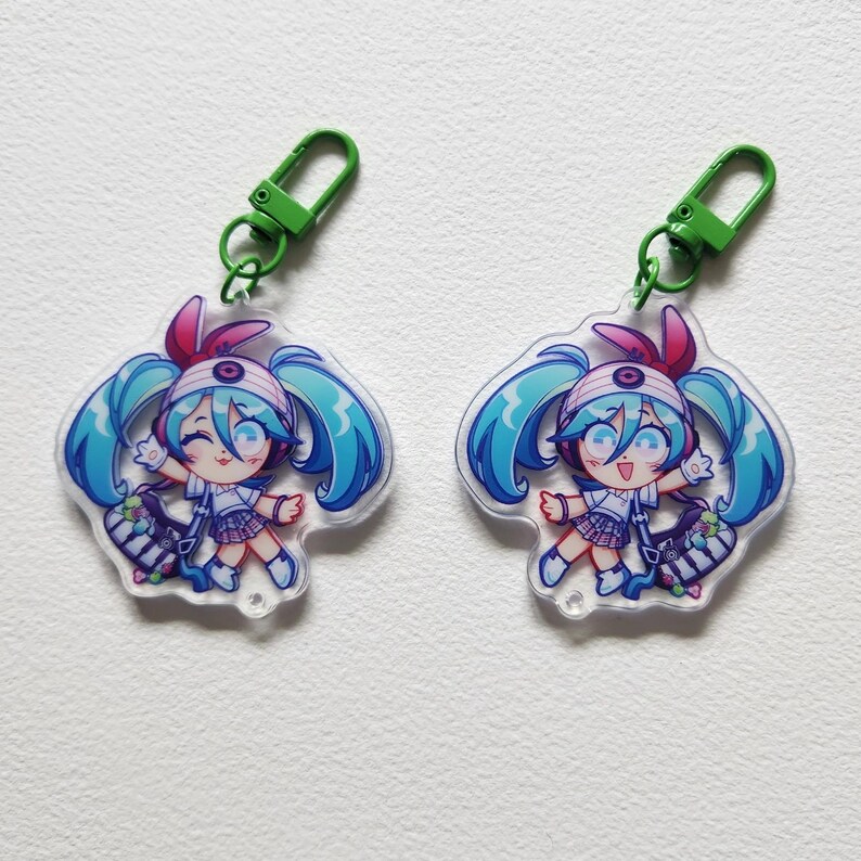 Project Voltage! Hatsune Miku X Pokémon Double-sided Keychains - Etsy