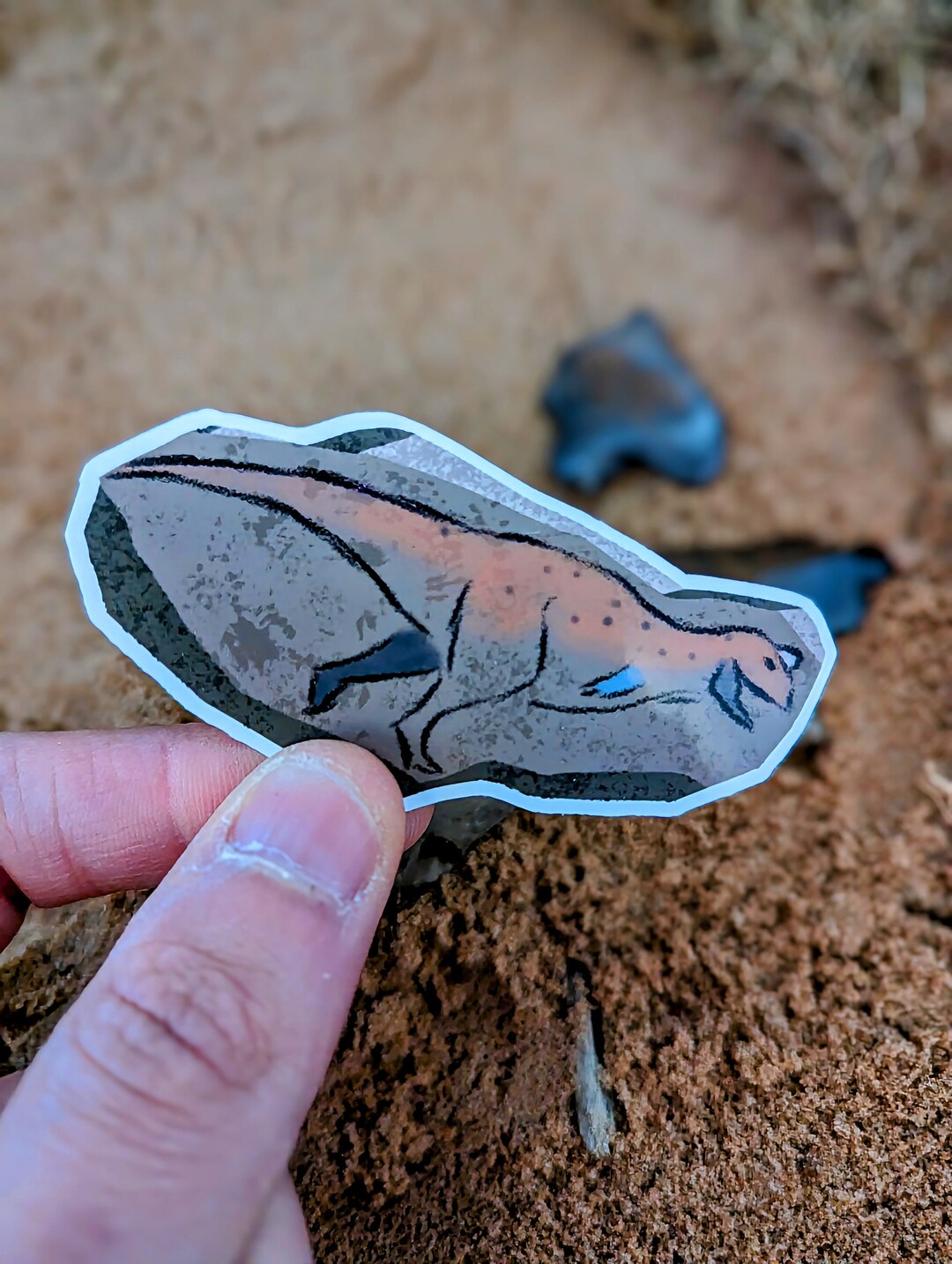 Dinosaur Vinyl Stickers, Paleontology Glossy Stickers for Laptops ...