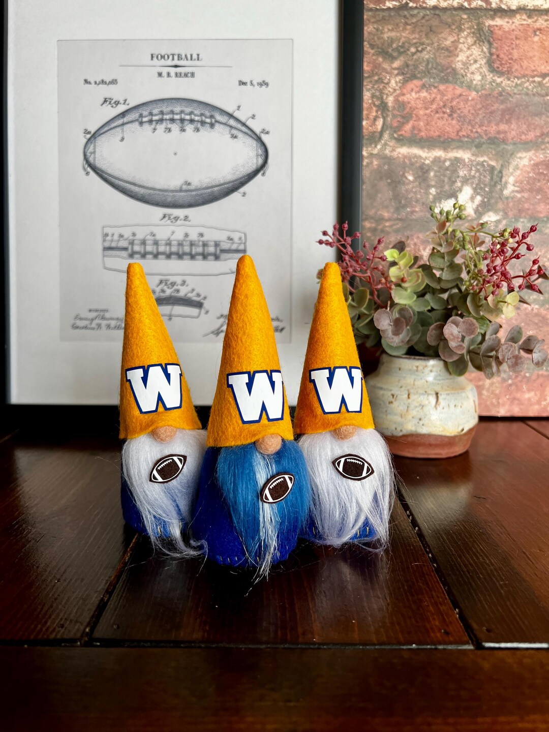 Winnipeg Blue Bombers Gnome: Handmade CFL Football Fan Gift & Decor - Etsy