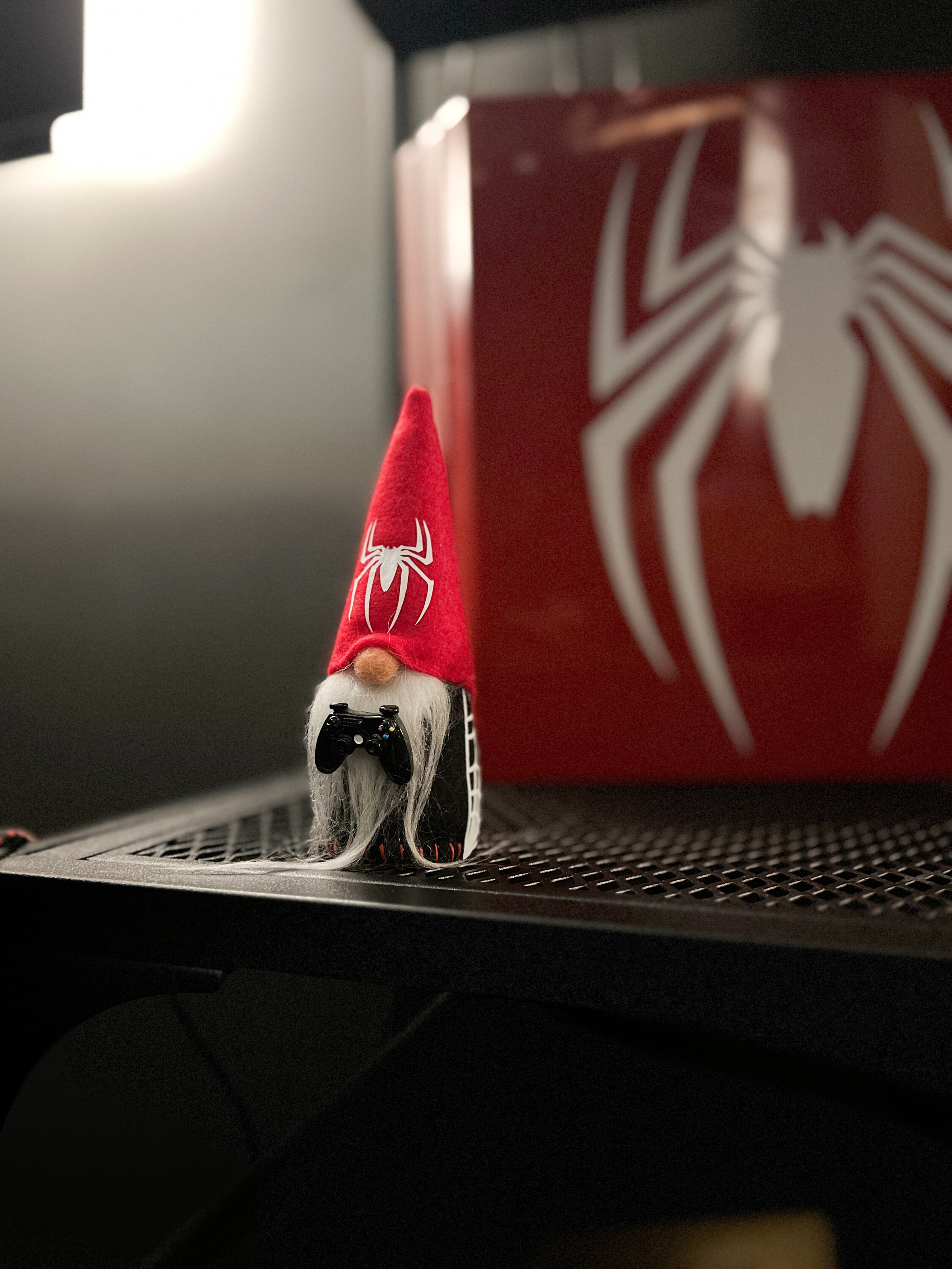 Spider-man Venom Gamer Inspired Mini Gnome - Gaming Desk Accessory ...