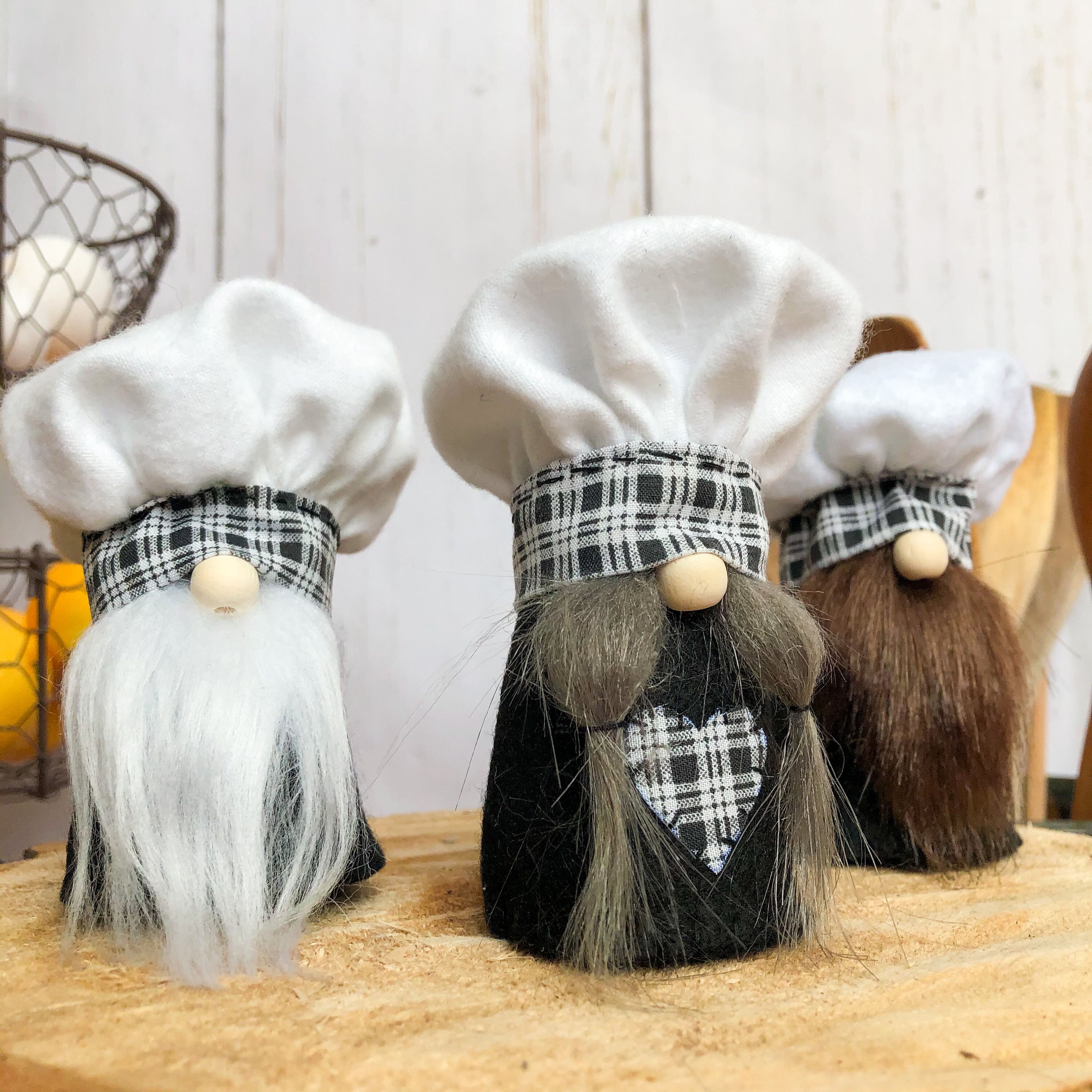 Mini Chef Gnomes - Farmhouse Kitchen Decor, Baking Gifts for Her - Etsy