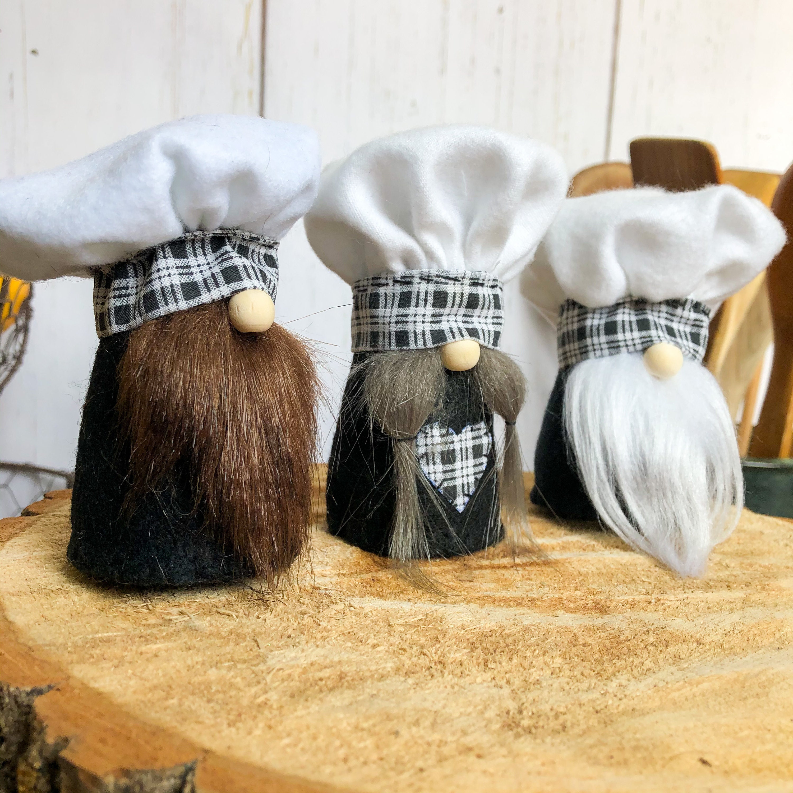 Mini Chef Gnomes - Farmhouse Kitchen Decor, Baking Gifts for Her - Etsy