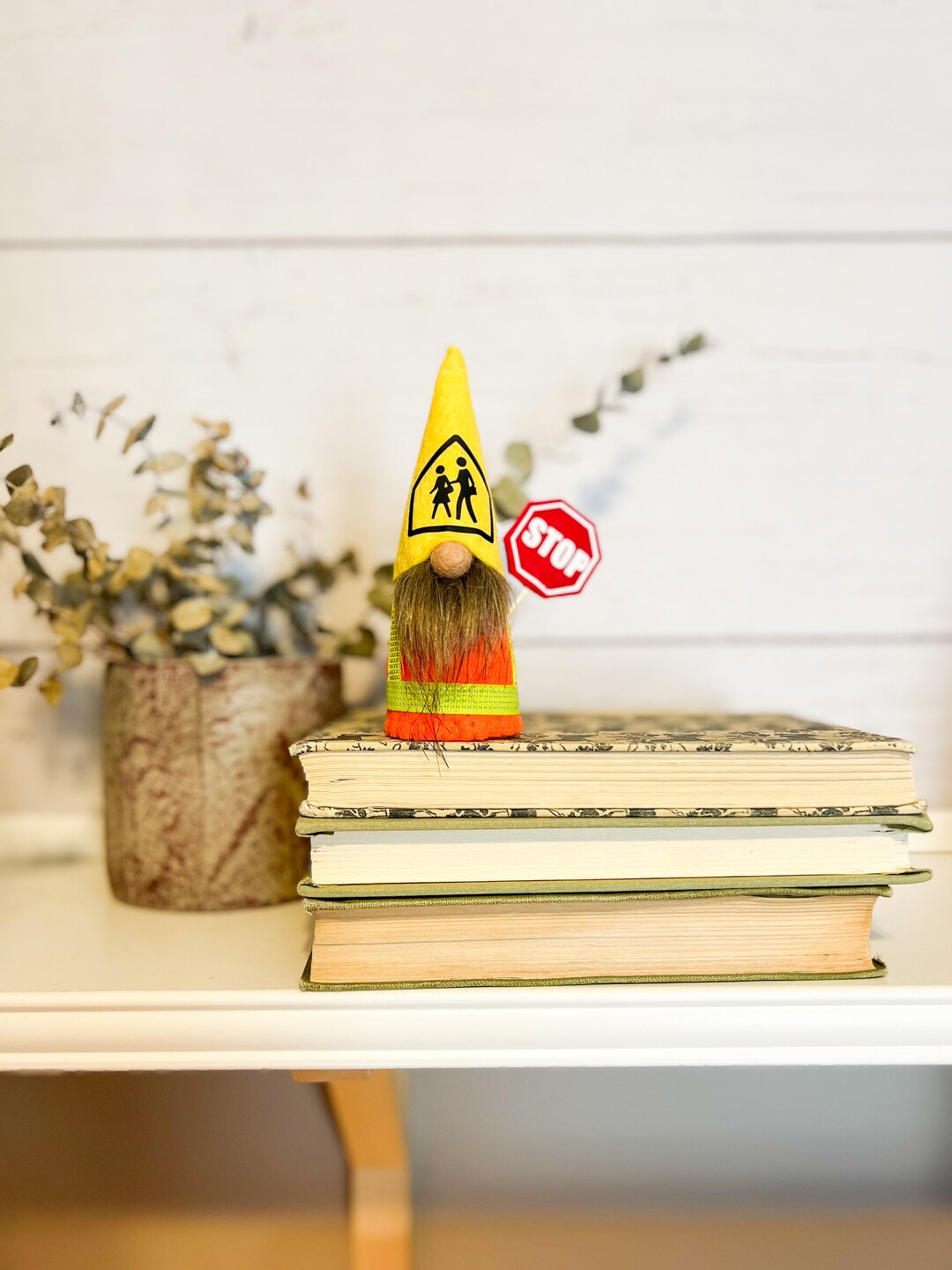 School Crossing Guard Mini Gnome Crossing Attendant, Crossing Guard ...