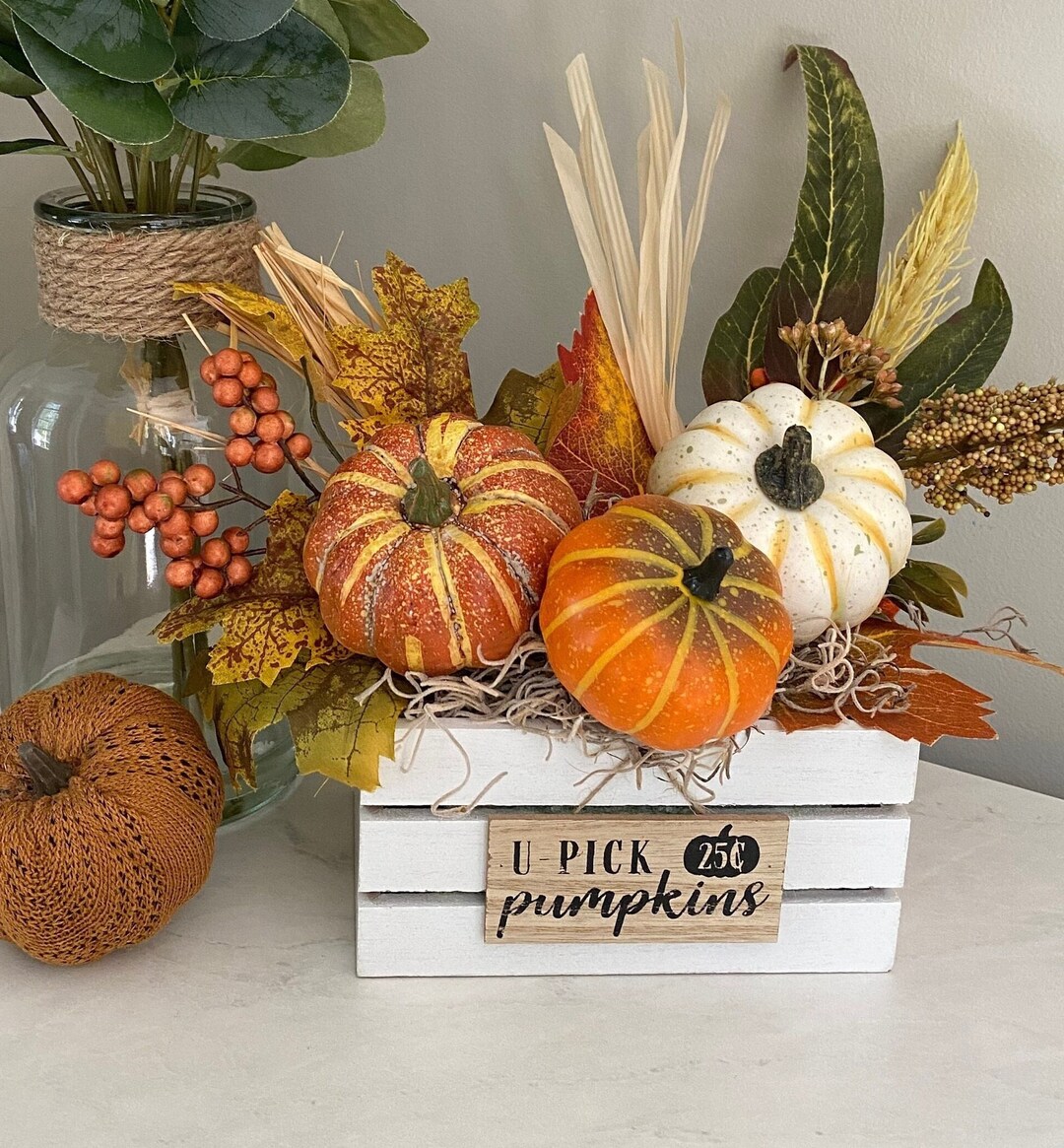 Pumpkin With Flowers, Pumpkin Floral Arrangement, Pumpkins in Basket ...