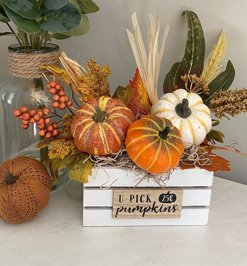 Pumpkin With Flowers, Pumpkin Floral Arrangement, Pumpkins in Basket ...
