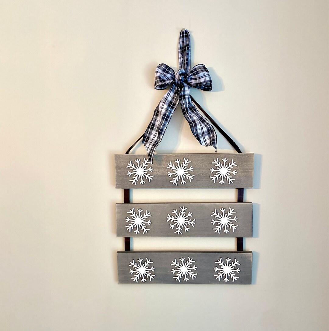 Snowflake Door Decor, Winter Door Hanger, Winter Door Decor, Winter ...
