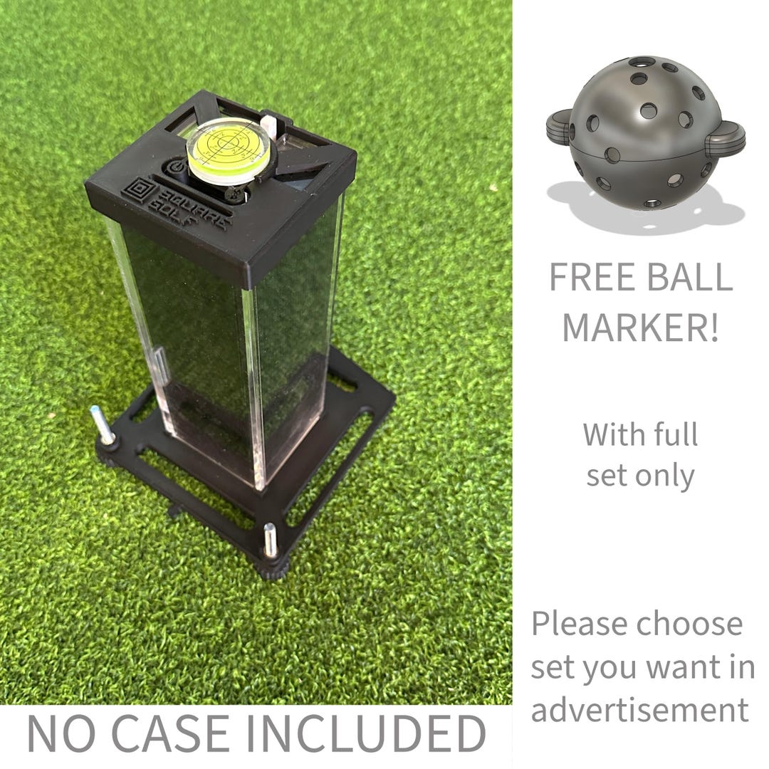Square Golf Leveling Base: Alignment Tool With Ball Position - Etsy