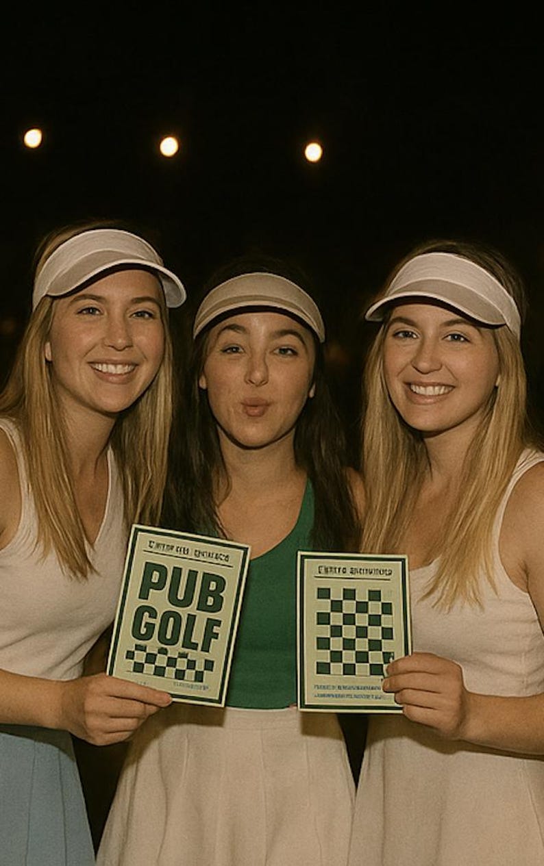 Pub Golf Printable Scorecard, Funny Drinking Game, Hen Party Game ...