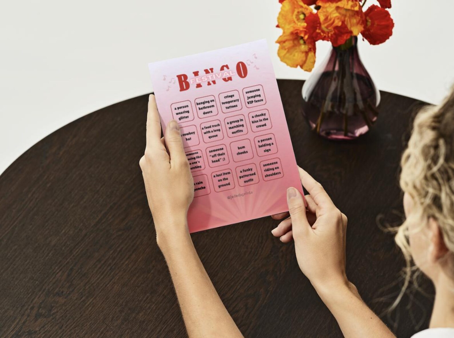 Printable Festival Bingo Game - Fun Festival Checklist for Friends ...