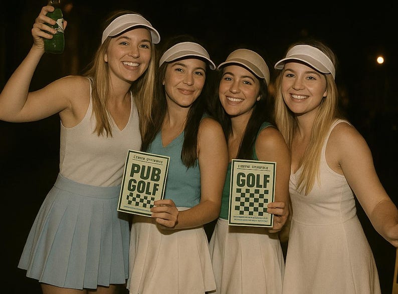Pub Golf Printable Scorecard, Funny Drinking Game, Hen Party Game ...