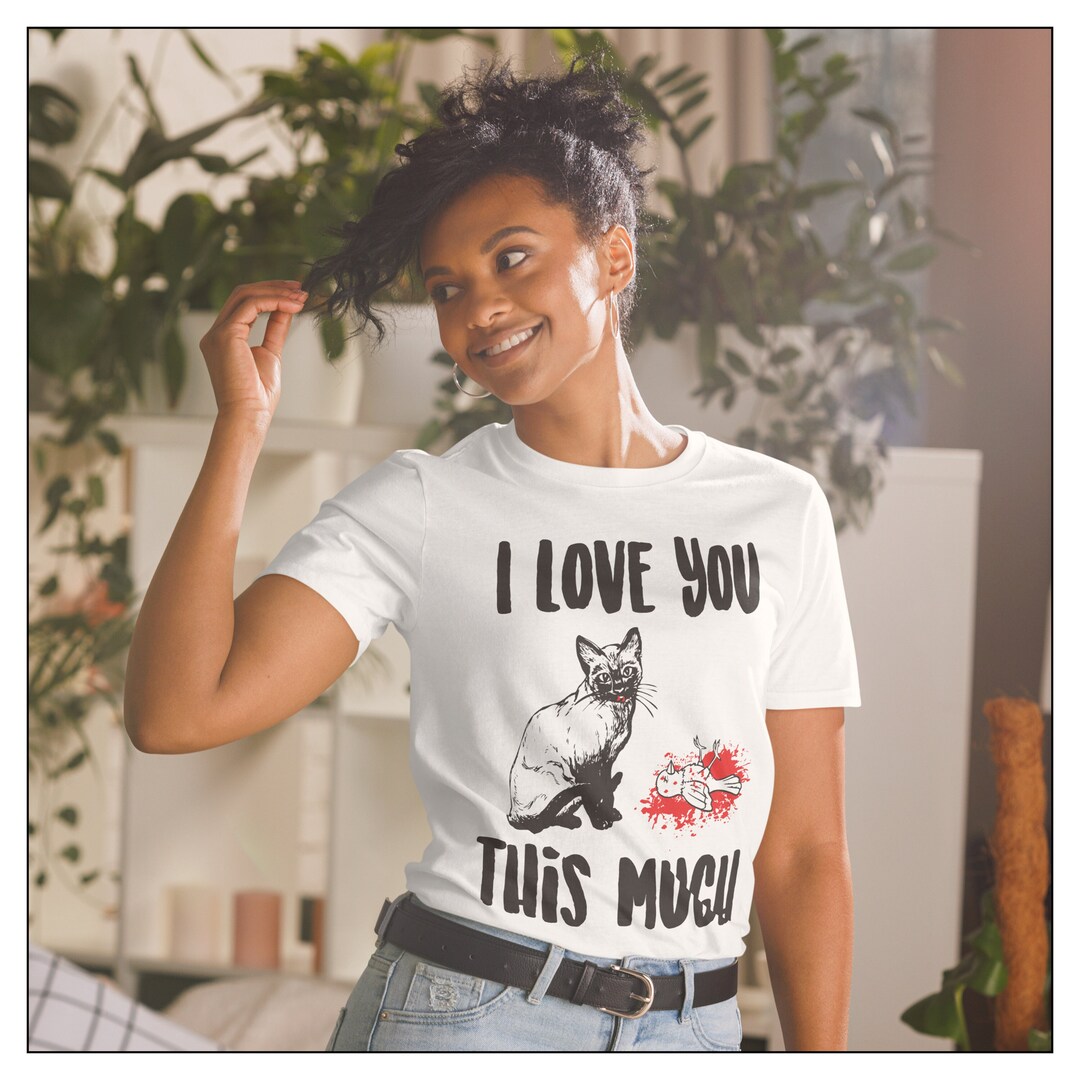 Gildan 64000 Graphic T-shirt / Funny Cat T-shirts / Cat Humor Graphic ...