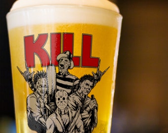 Slasher Movies Glass - Etsy