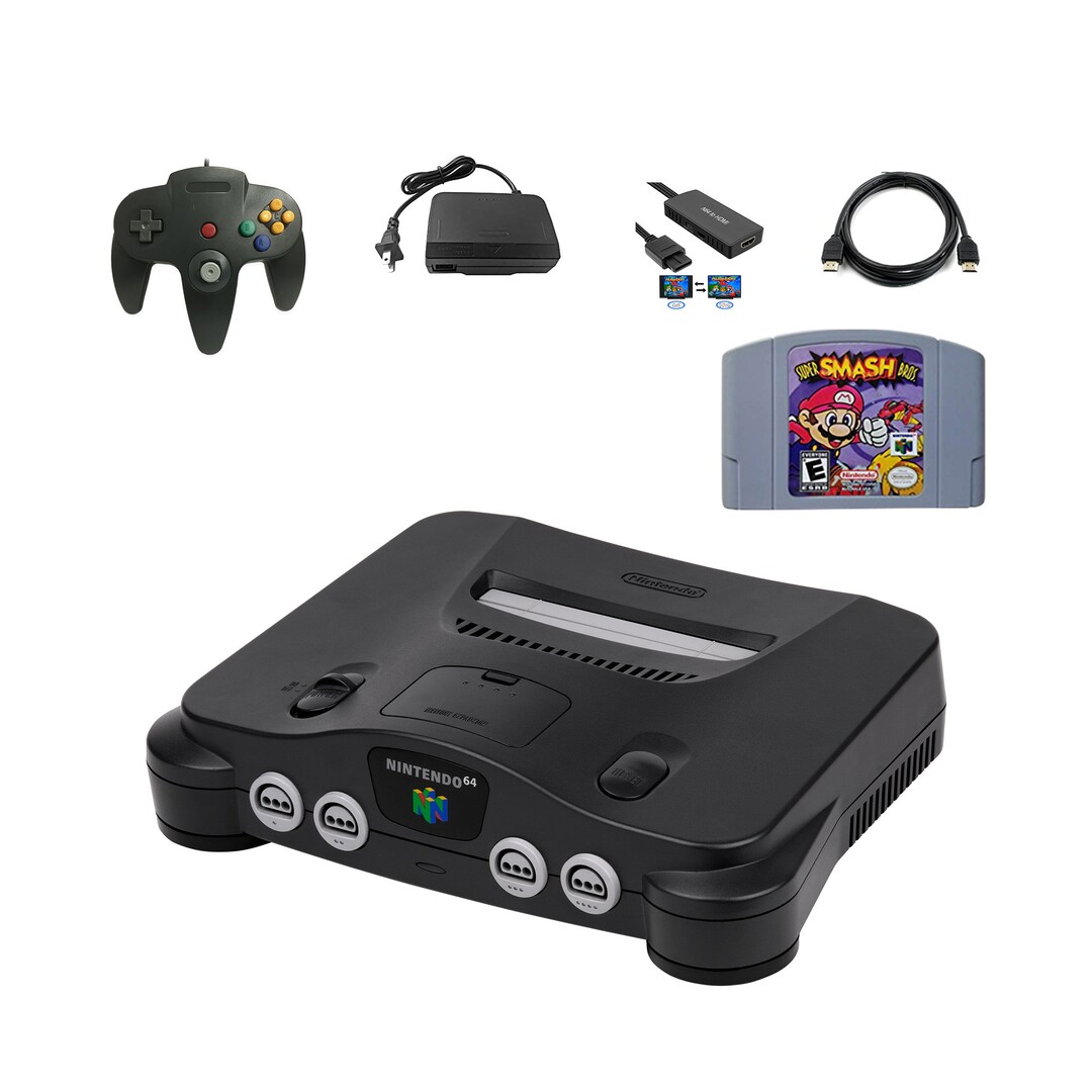 Nintendo 64 System Console N64 With 1 Controller Cords AND - Etsy