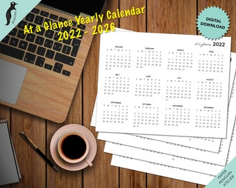 Year at a Glance - Etsy