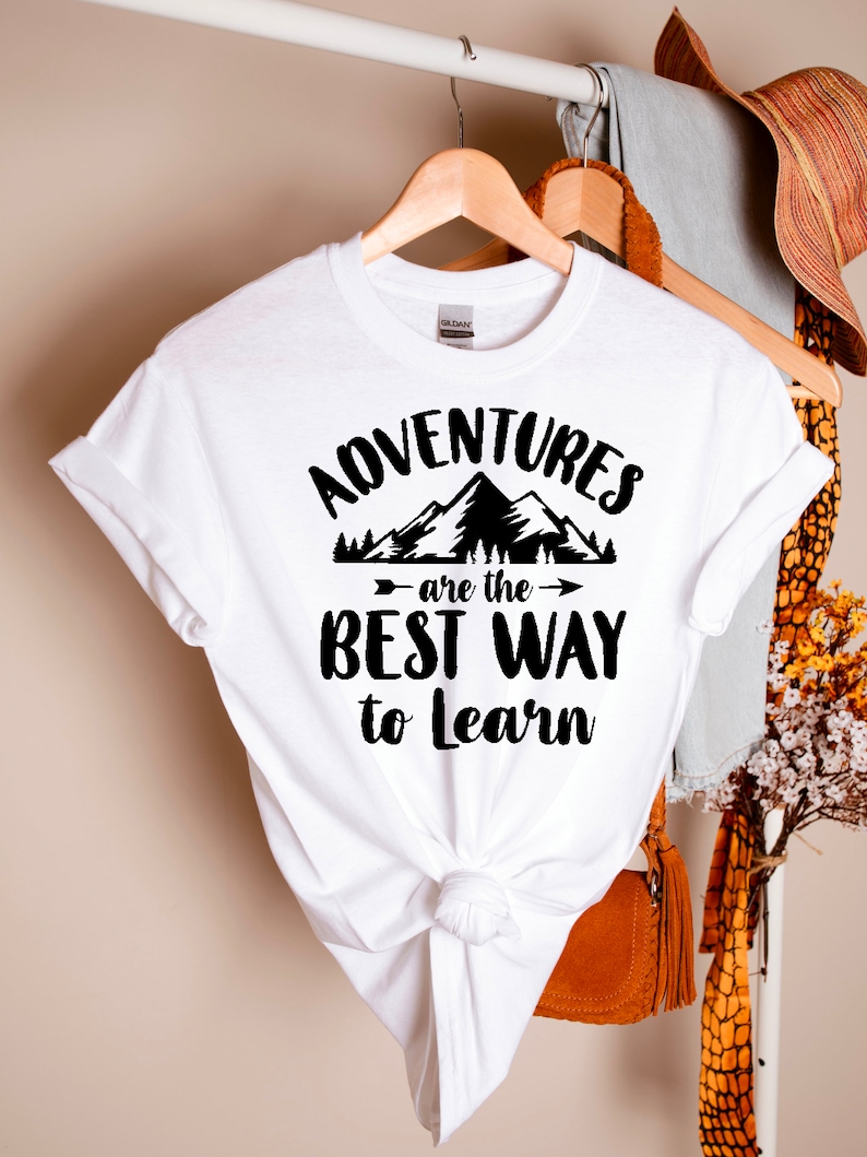 Adventures Are the Best Way to Learn, Teacher Shirt, Camping Room ...