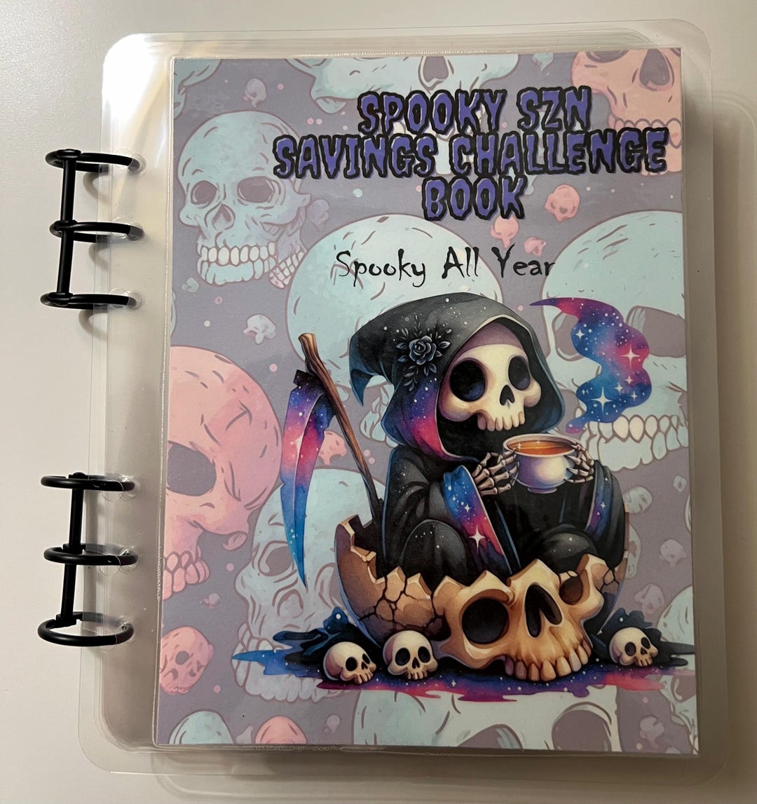 Spooky Szn Savings Challenge Book, 20 A5 Sized Scratch off Savings ...