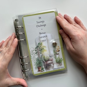 Cozy Places 3k Savings Challenge Binder With 500 Dollar Bonus Scratch ...