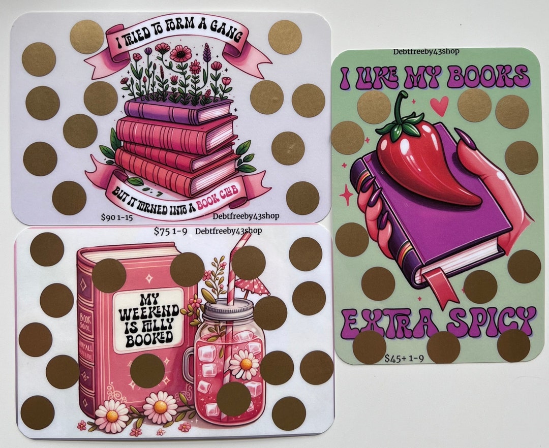 Spicy Book Series Scratch off Savings Challenges Series Set of 3 4”x5 ...