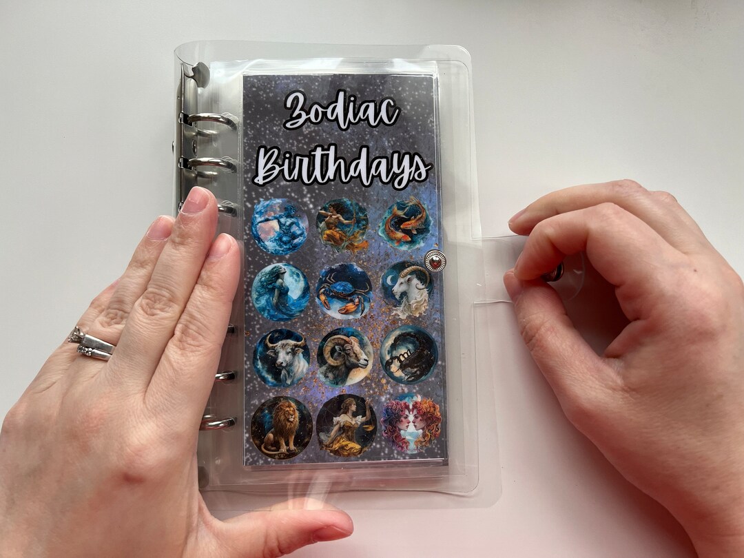 Zodiac Birthday Binder, Each With Envelopes and Star Scratchers! Save ...