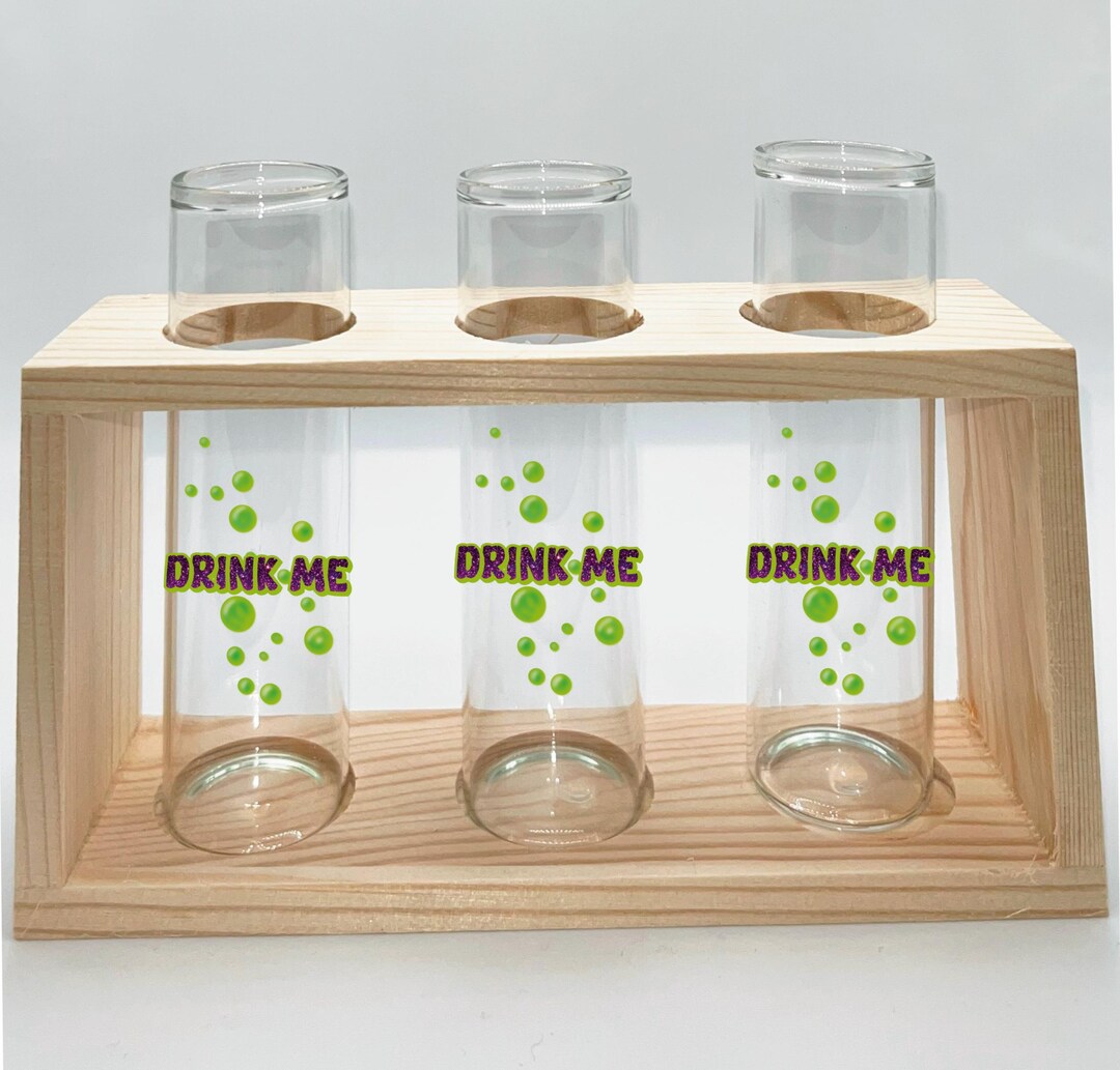 Drink Me Test Tube Shot Glass UV/DTF, Sublimation, PNG Jpeg Transparent ...