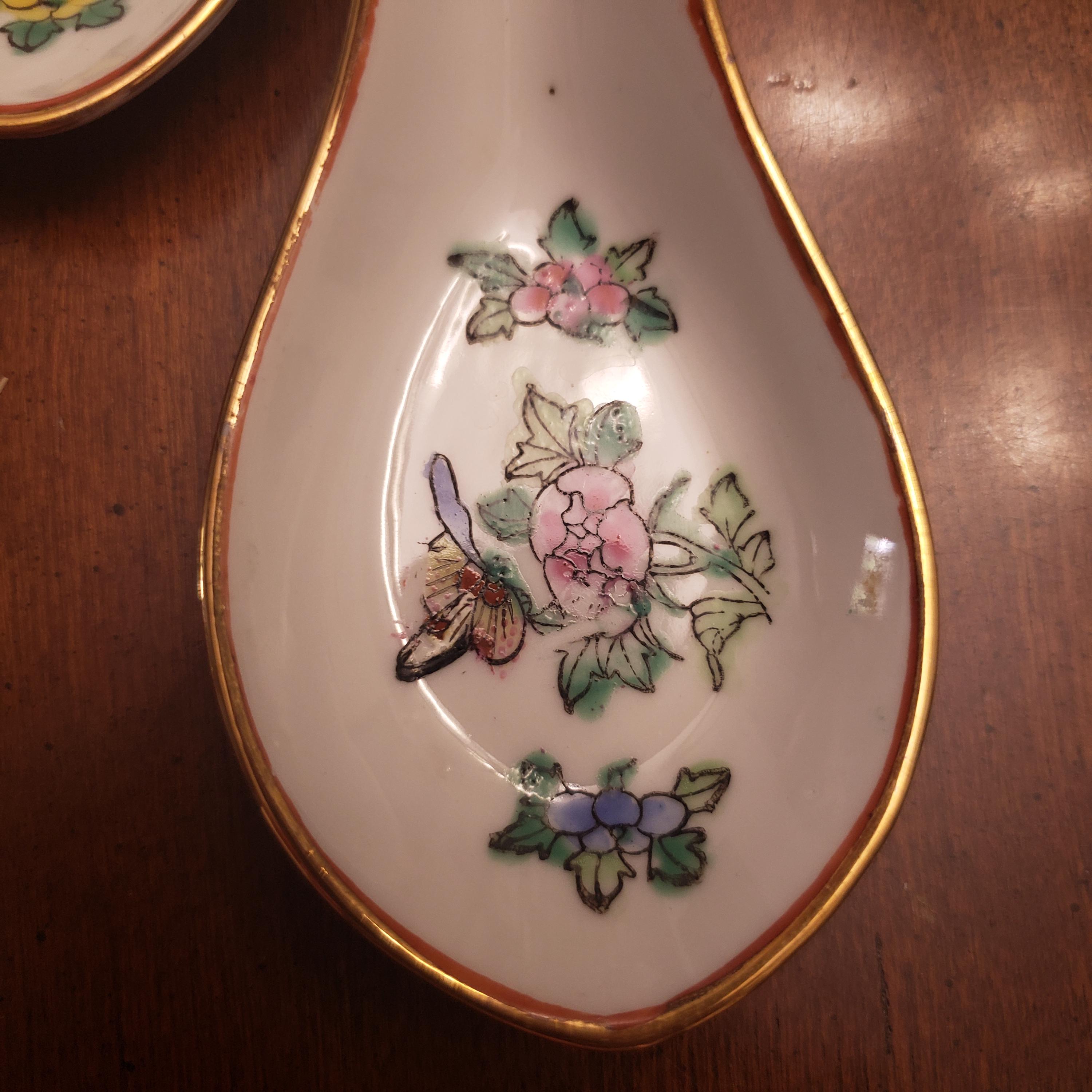 Vintage Set of 6 Chinese Porcelain Soup Rice Spoons - Etsy