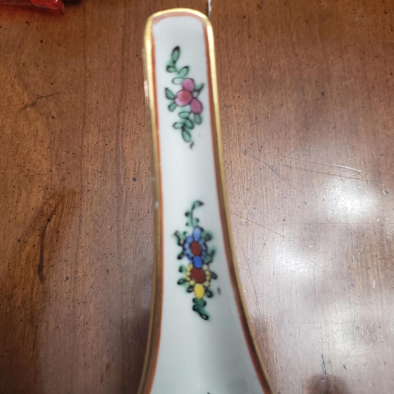 Vintage Set of 6 Chinese Porcelain Soup Rice Spoons - Etsy