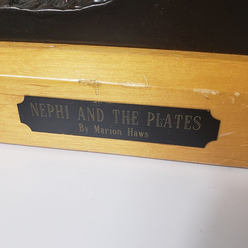 Rare Nephi & the Plates Mormon LDS Statue Sculpture 1989 Marion Haws - Etsy