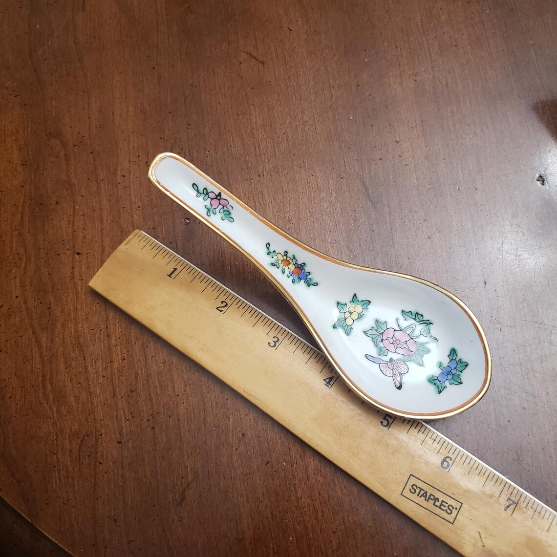Vintage Set of 6 Chinese Porcelain Soup Rice Spoons - Etsy