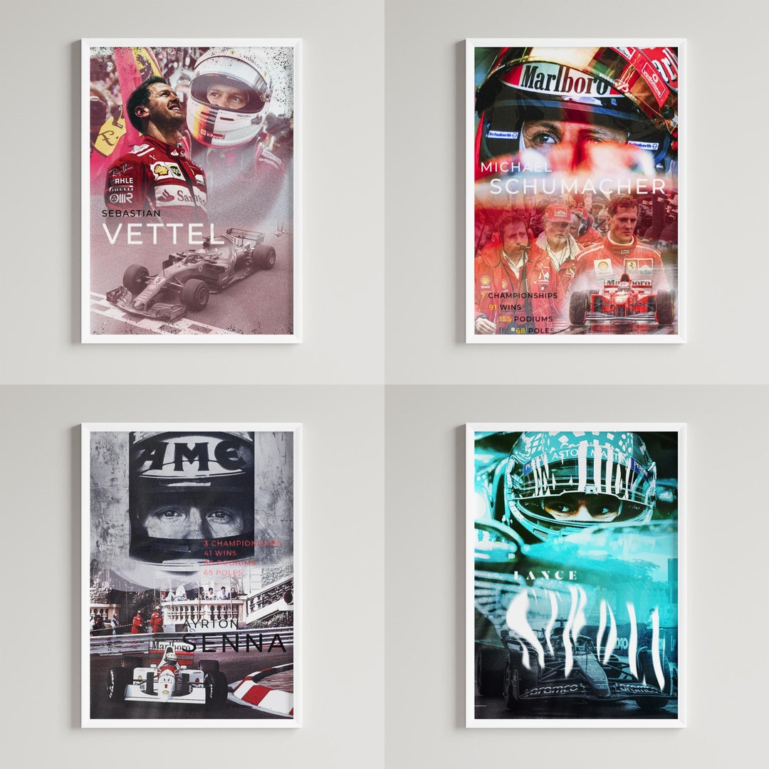 Formula 1 Poster, F1 Drivers Poster, Formula 1 Wall Art, F1 Racing Gift ...