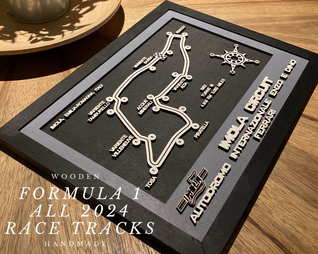Handmade Formula 1 Race Track Decor, F1 Wooden Gift, F1 Birthday ...
