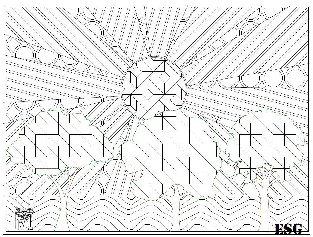 150 Digital Art Coloring Pages: Surreal, Abstract Landscape, Sci-fi ...