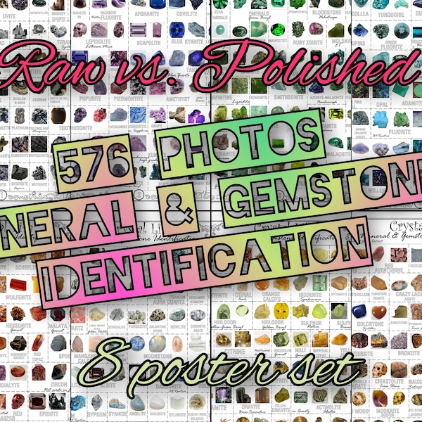 Gemstone Chart Poster - Etsy