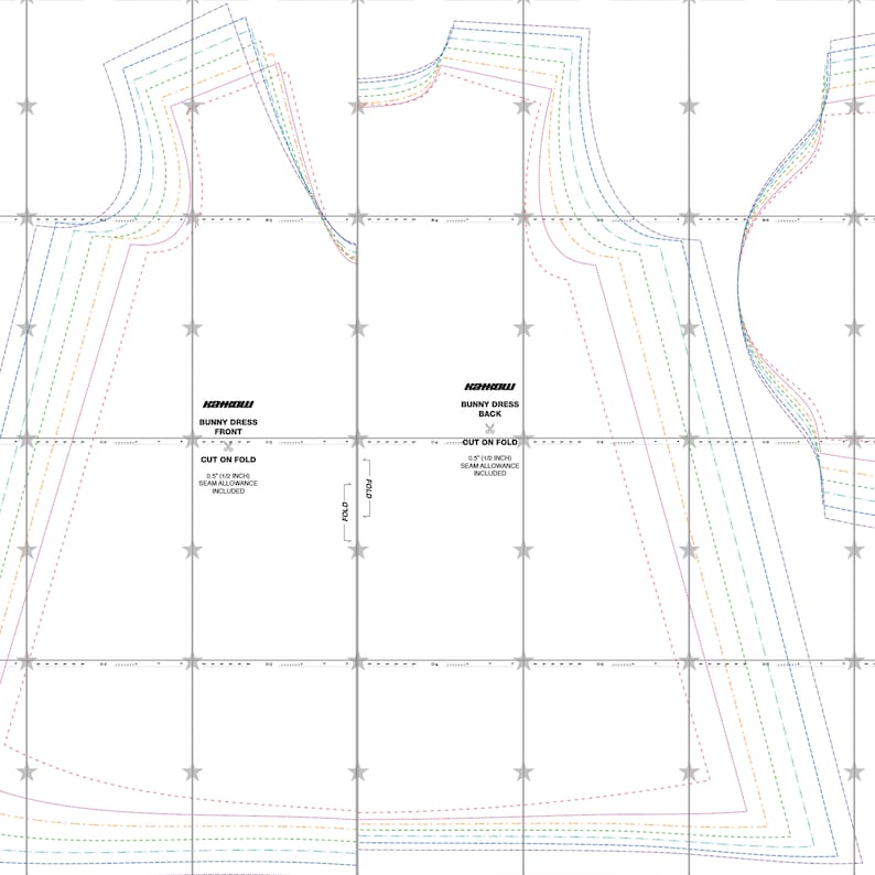 Bunny Oversized Dress Sewing Pattern (sizes S -4X) - PDF DOWNLOAD ...