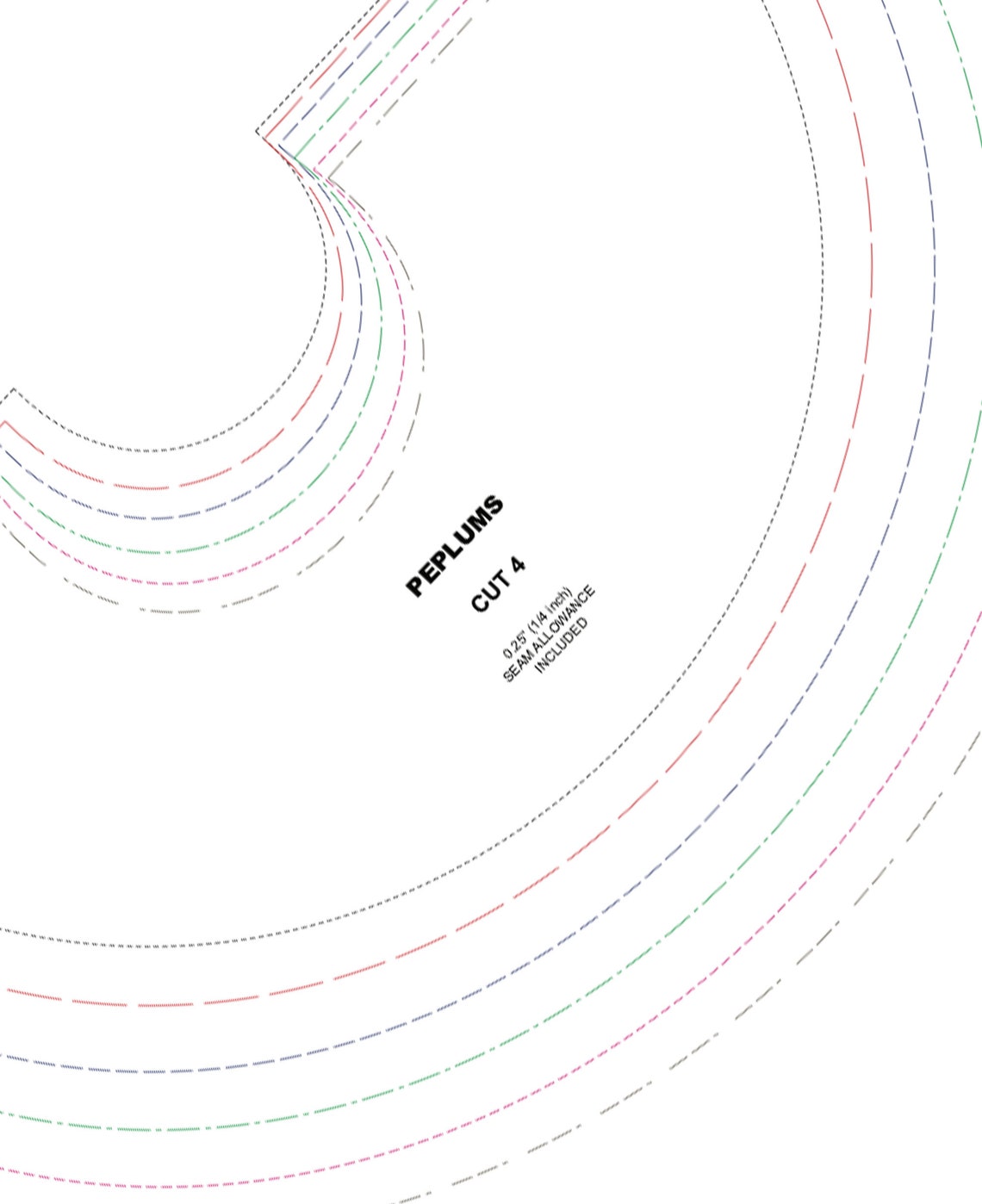 Custom Pattern Sewing Pattern // ONE SIZE // Digital PDF - Etsy