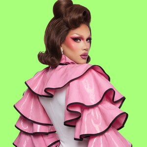 Clown Ruffle Shrug (XL-4X) Drag Queen Halloween Costume Sewing Pattern ...
