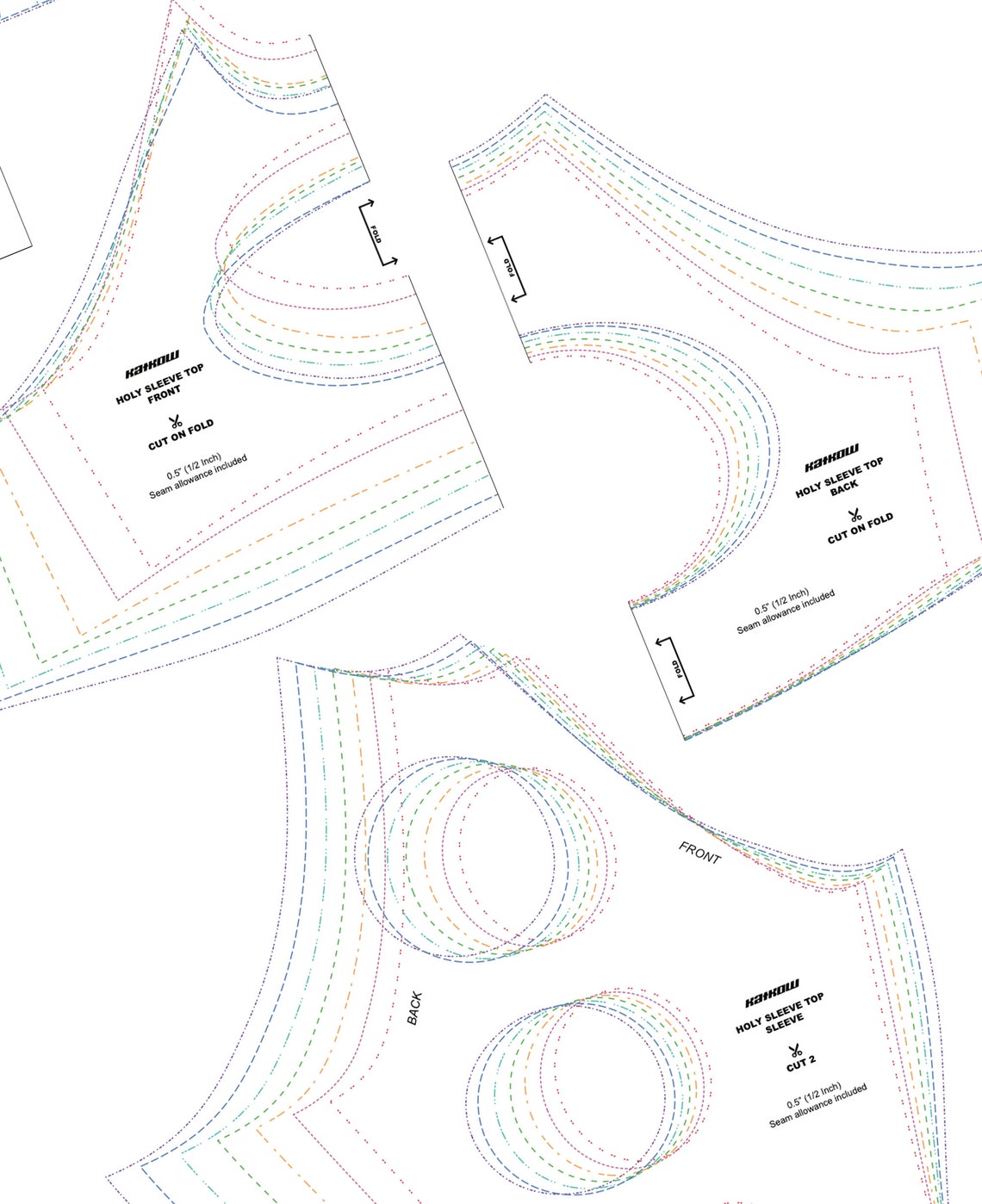 Custom Pattern Sewing Pattern // ONE SIZE // Digital PDF - Etsy