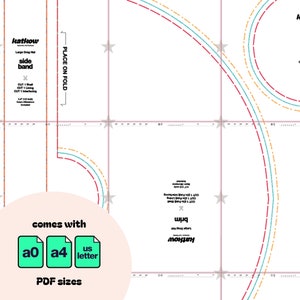 Wide Brim Hat Sewing Pattern (S-L) PDF for Drag Queens Cosplay Festival ...