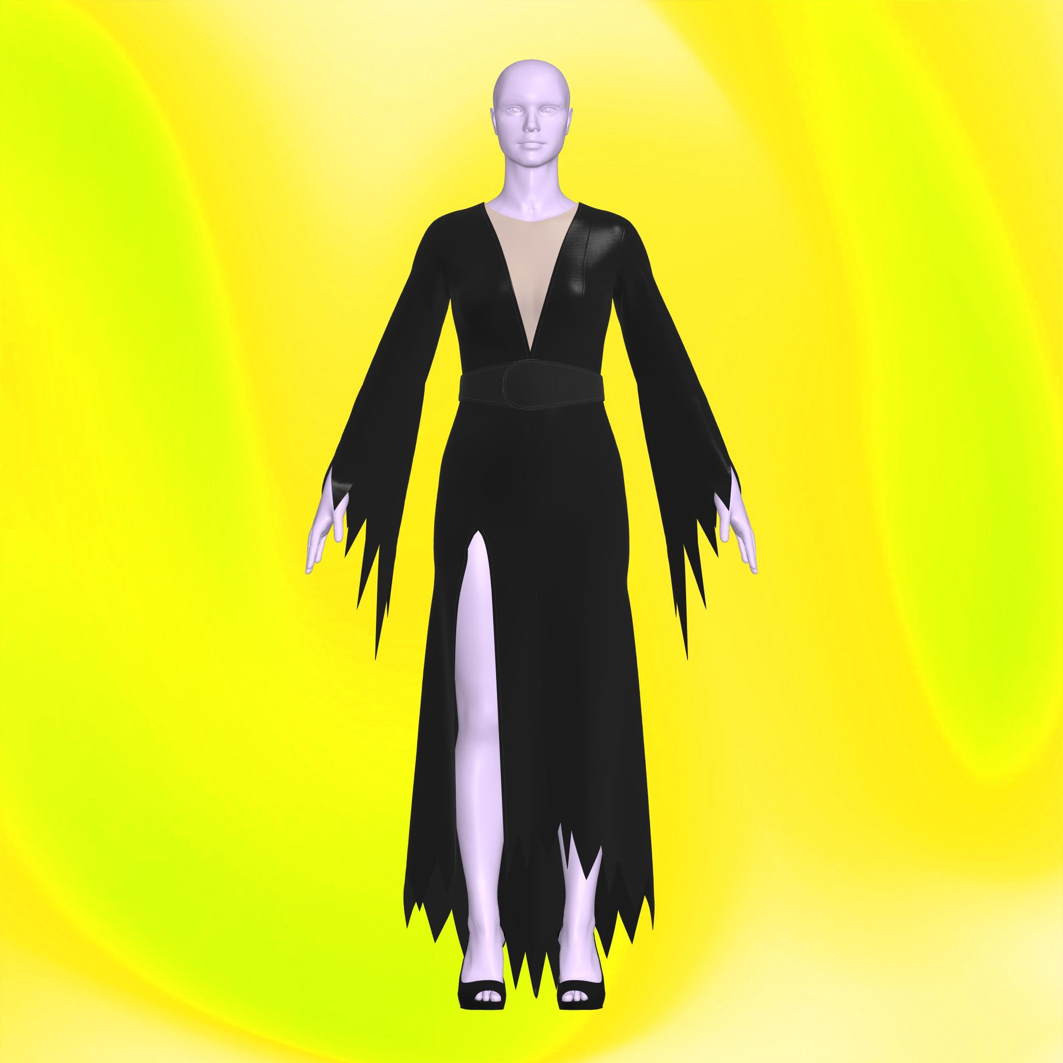 Evil Mistress Dress Sewing Pattern (sizes XS - 4X) - Drag Queen Witch ...
