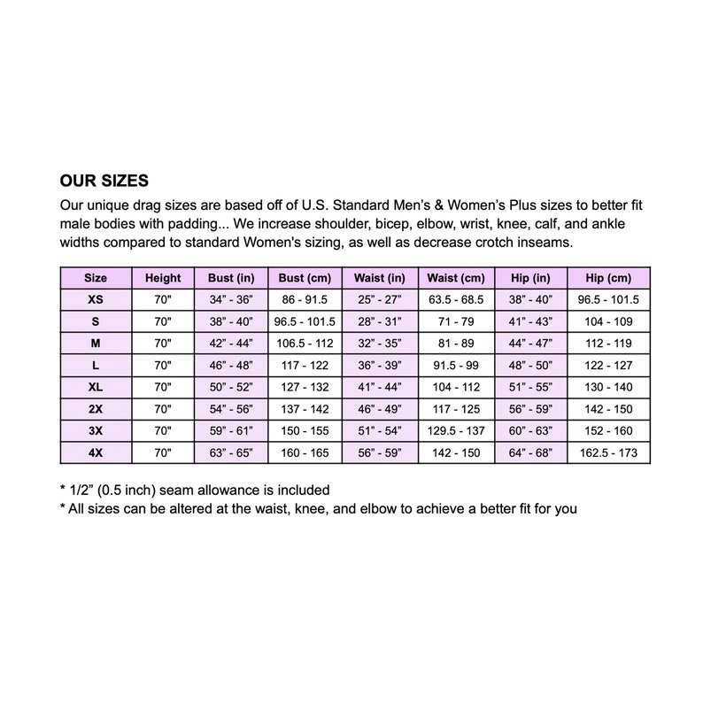 Chaps Gown Sewing Pattern (sizes XS - 4X) - PDF DOWNLOAD - Drag Queen ...