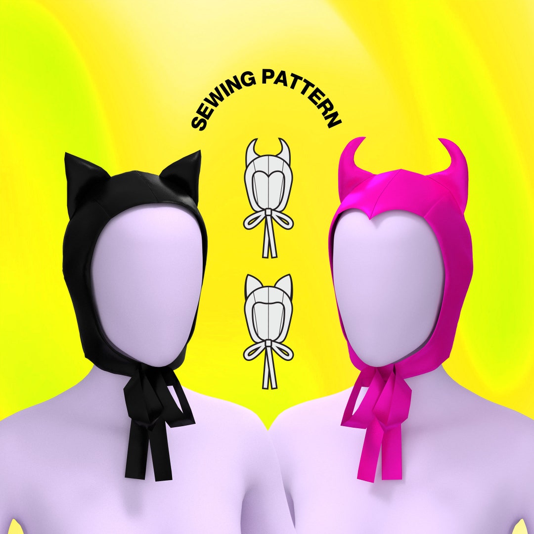 Trapper Hat With Horns & Earns Sewing Pattern (sizes 21"-24") - PDF ...