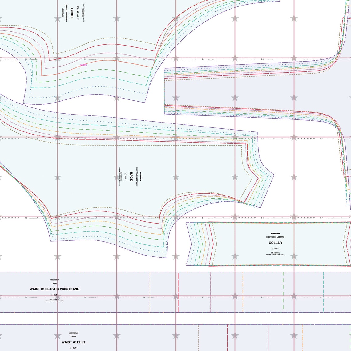 Chaps and Leotard Sewing Pattern sizes XS 4X PDF - Etsy Canada