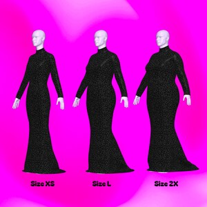 Drag Queen Gown Sewing Pattern (sizes XS -4X) PDF Fashion Costume ...