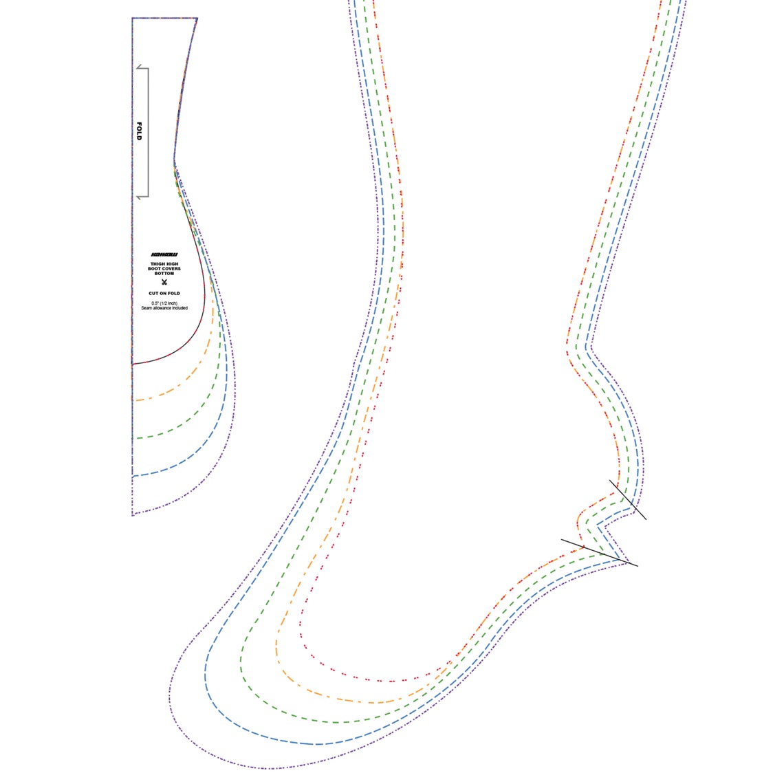 Platform Heel Boot Cover Sewing Pattern one Size PDF - Etsy