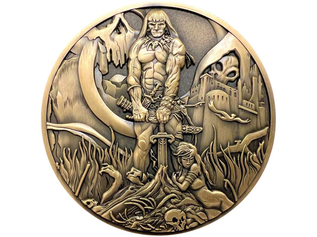 Frank Frazetta's barbarian Goliath Coin - Etsy